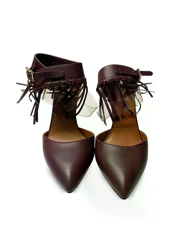 Valentino Garavani Fringe Ankle-strap Pumps