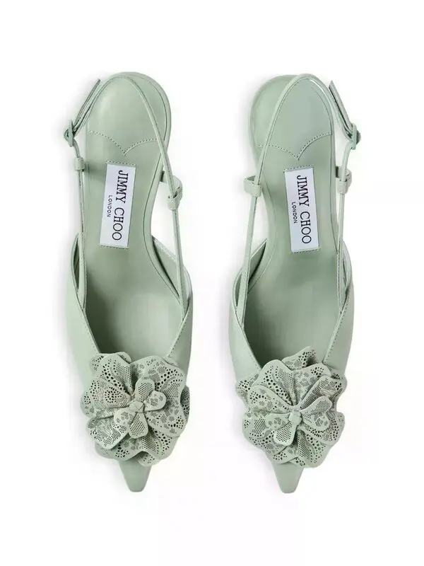JIMMY CHOO Mimmi 50 Laser Cut Slingback Pumps