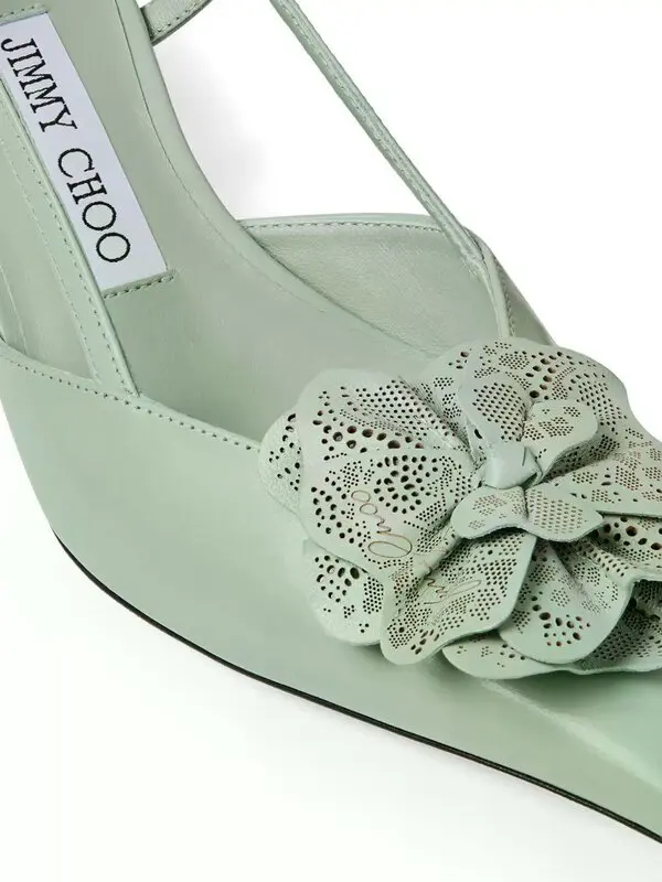 JIMMY CHOO Mimmi 50 Laser Cut Slingback Pumps