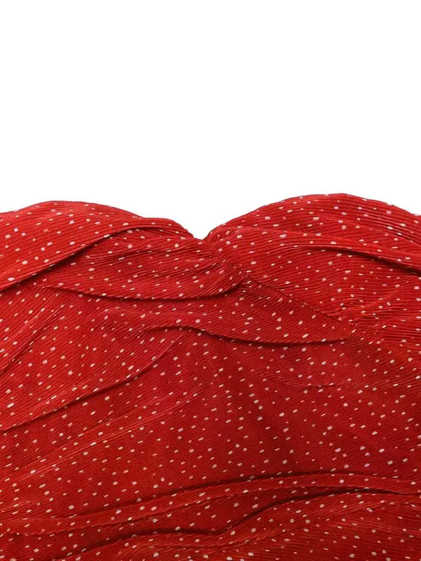 Maje Polka Dot Ruched Mini Dress