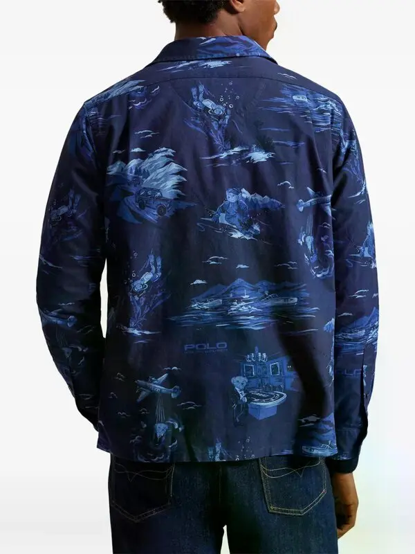 Polo Ralph Lauren Spy Polo-bear Printed Shirt