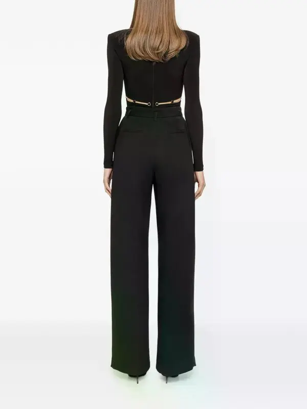 NISSA High-neck Ring Embellished Bodysuit