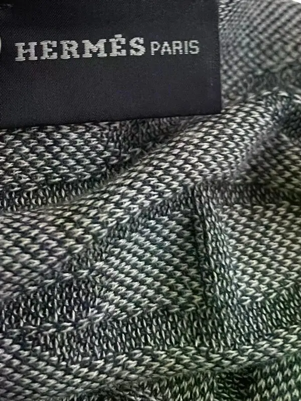 Hermès Chain-motif Knit Muffler Scarf