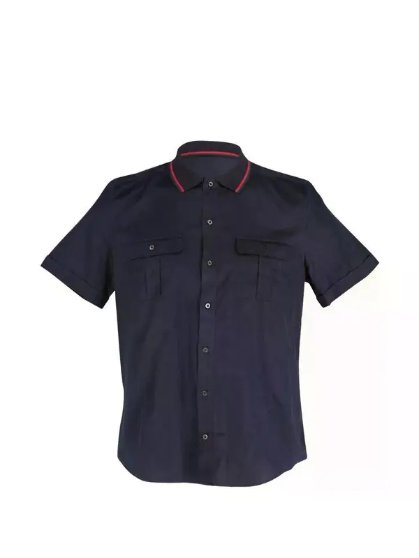 Gucci Collar-striped Buttoned Shirt