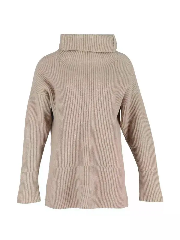 JOSEPH Oversized Ribbed Knit Turtleneck Sweater