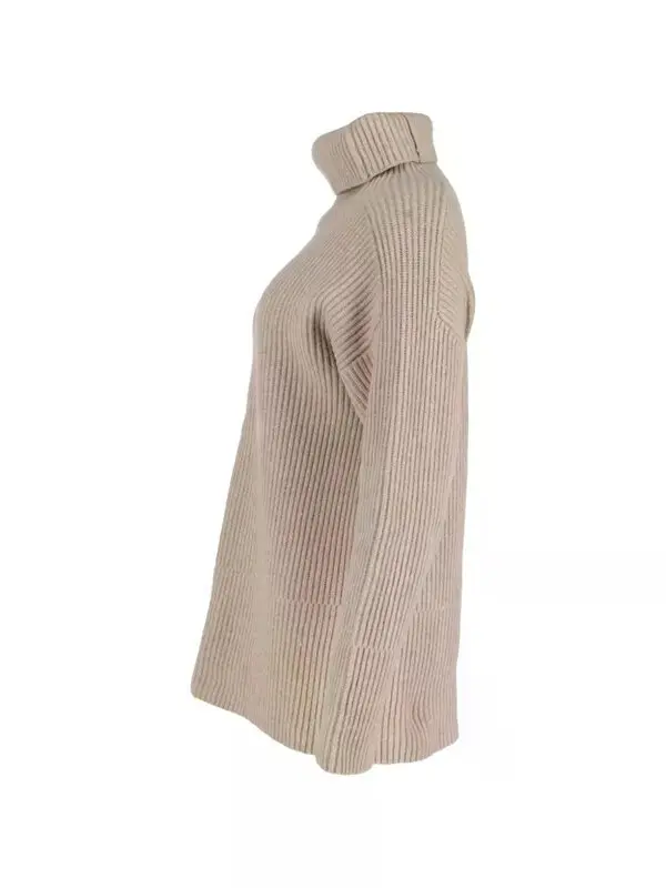 JOSEPH Oversized Ribbed Knit Turtleneck Sweater