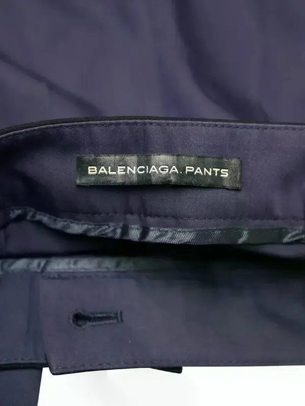 Balenciaga And Black Waistband Concealed Fastening Zip Fastening Trousers
