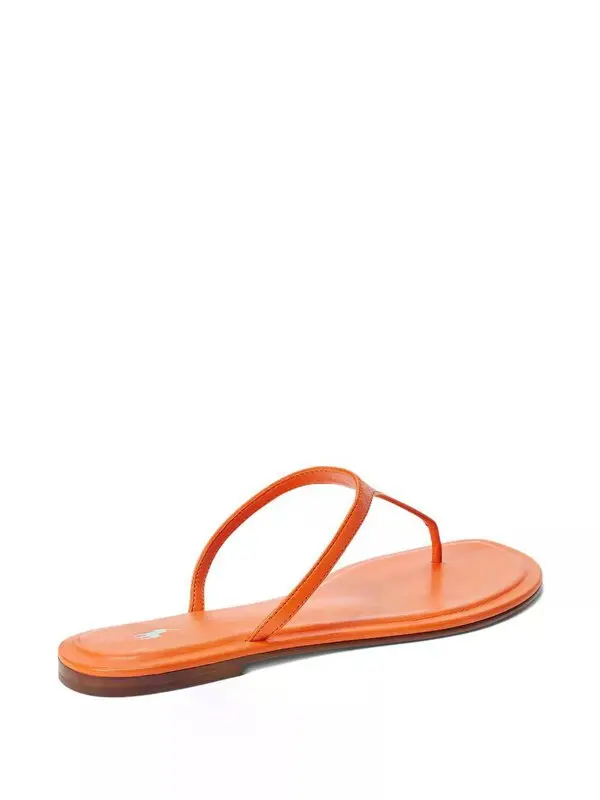 Polo Ralph Lauren Sheep Leather Thong Sandals - Orange