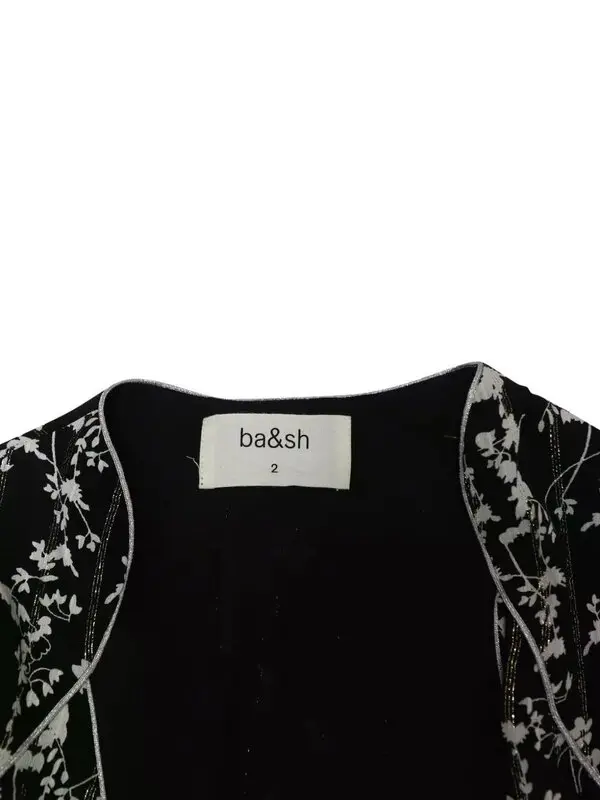 Ba&sh Floral Pattern Tie-waist Midi Dress