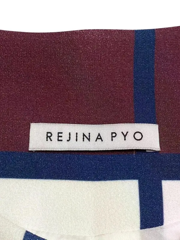REJINA PYO Geometric Print Coat