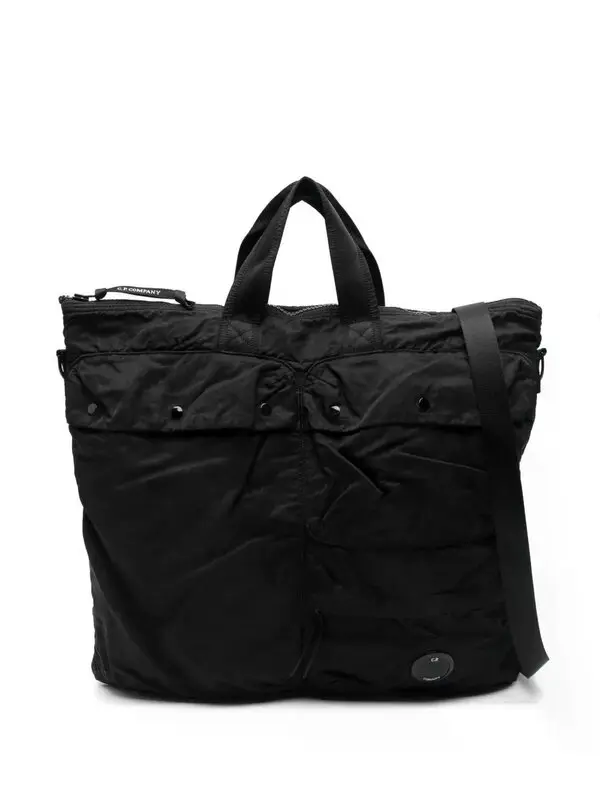 C.P. COMPANY Zip Nylon Tote Bag - Black