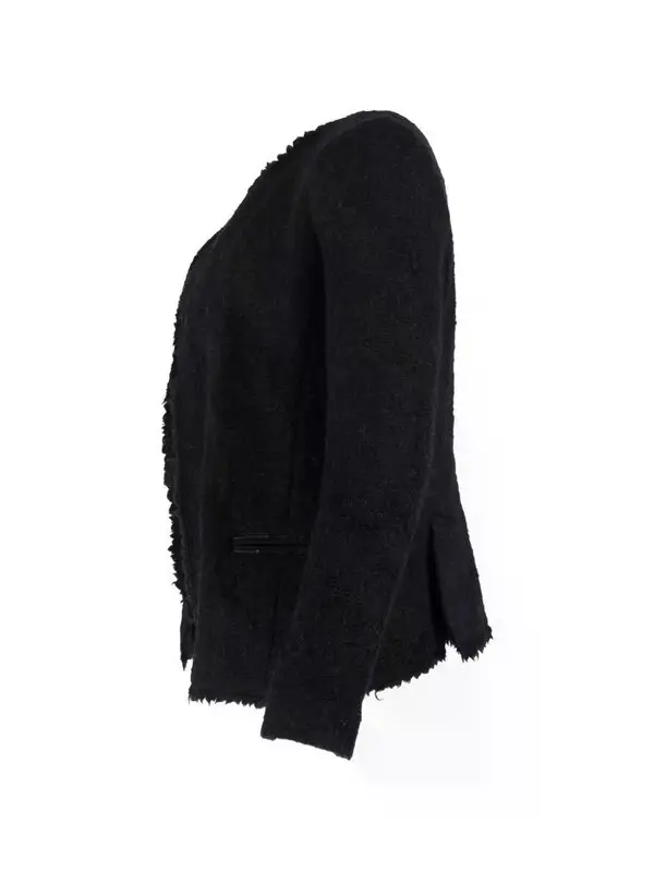 ISABEL MARANT VINTAGE Open-front Wool Jacket With Fringed Trim