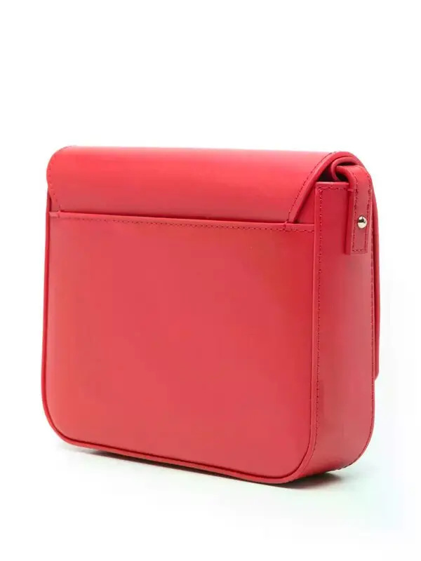 Patrizia Pepe Leather Fly Shoulder Bag - Red