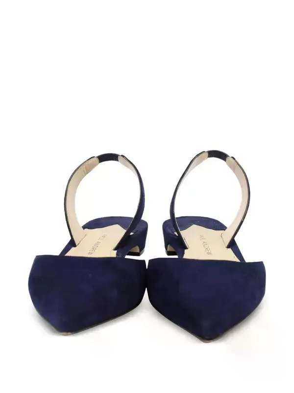 PAUL ANDREW Rhea Pointed Toe Slingback Pumps - Blue