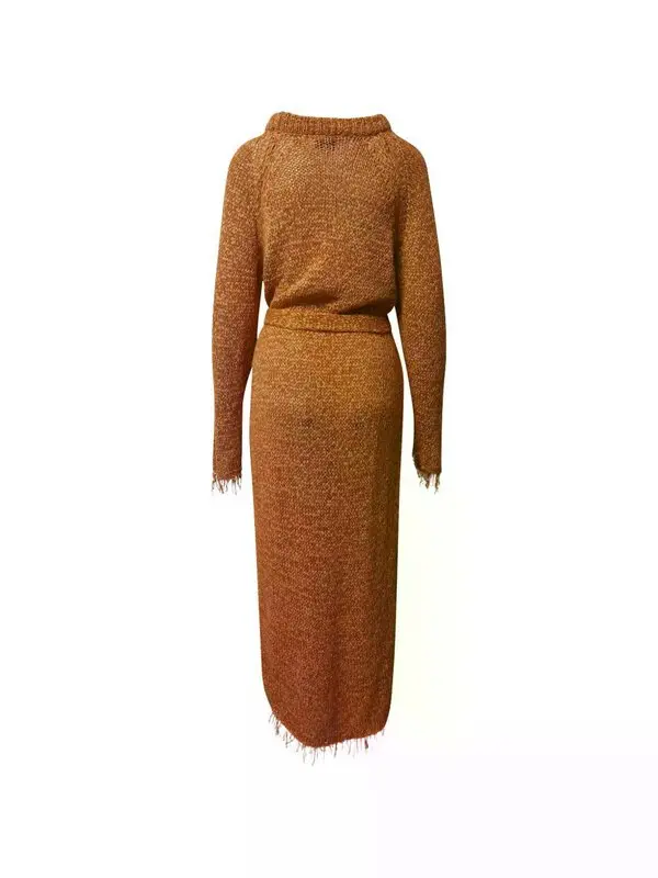 Nanushka Kaize Fringed Midi Dress