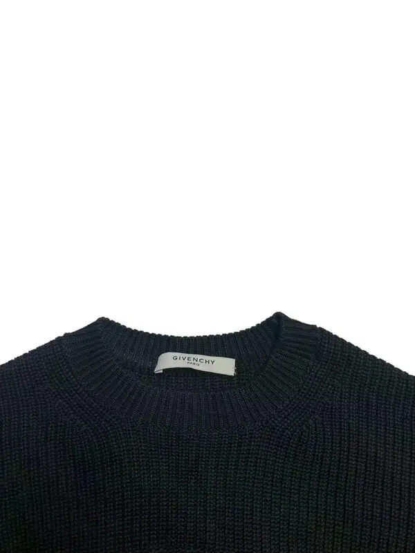 Givenchy Cotton Round Neck Long Sleeve Sweater