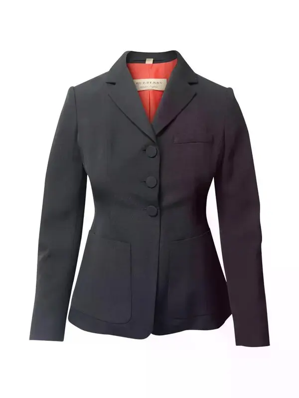 Burberry Fitted Wool Blazer