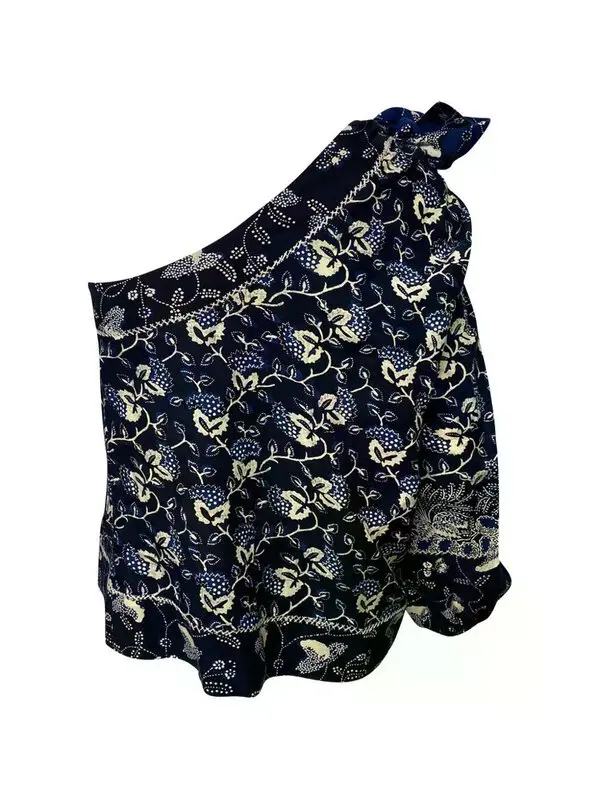 Ulla Johnson One-shoulder Printed Puff Sleeve Top