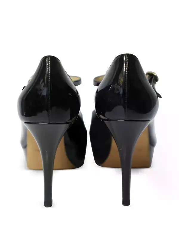 Saint Laurent Mary Jane Open-toe Platform Pumps