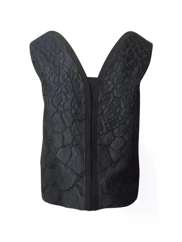 Fendi Sleeveless Floral Brocade Top