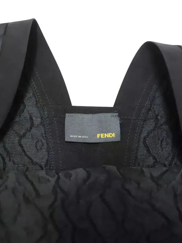 Fendi Sleeveless Floral Brocade Top