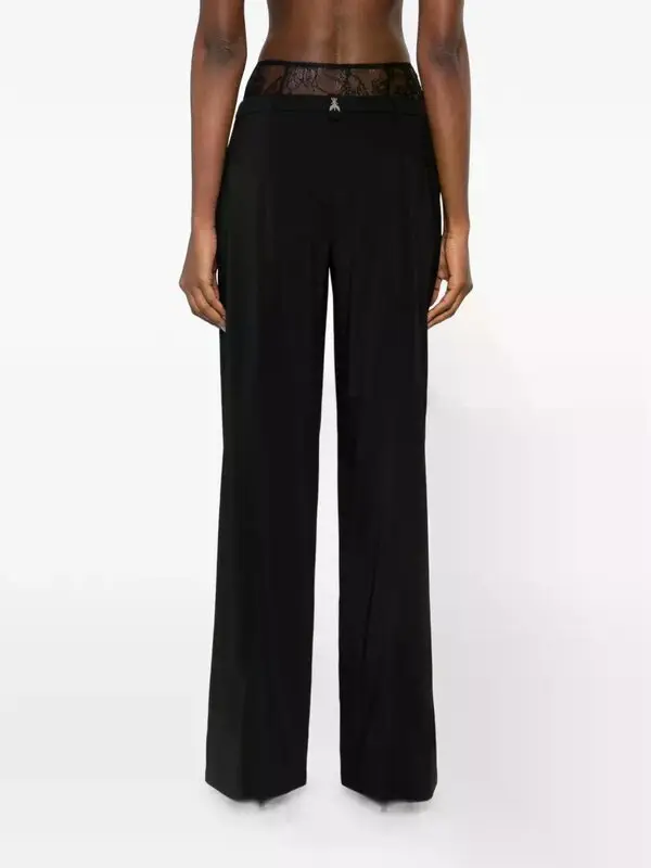 Patrizia Pepe Lace Trim Palazzo Trousers