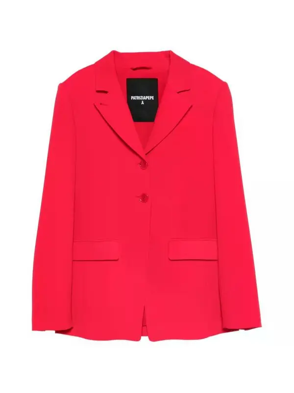 Patrizia Pepe Slim Tailored Blazer - Red