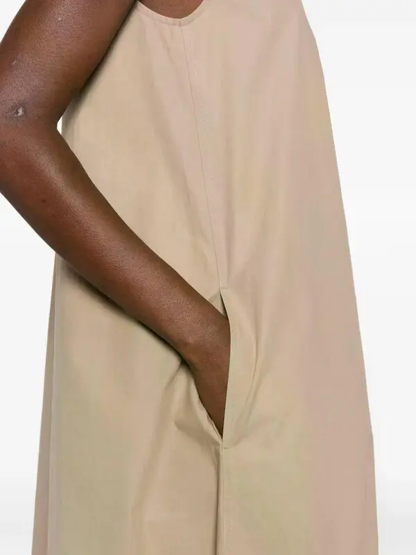 Agnona Sleeveless Keyhole Midi Dress