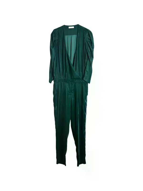 Ba&sh Gathered Sleeve Jumpsuit - Green