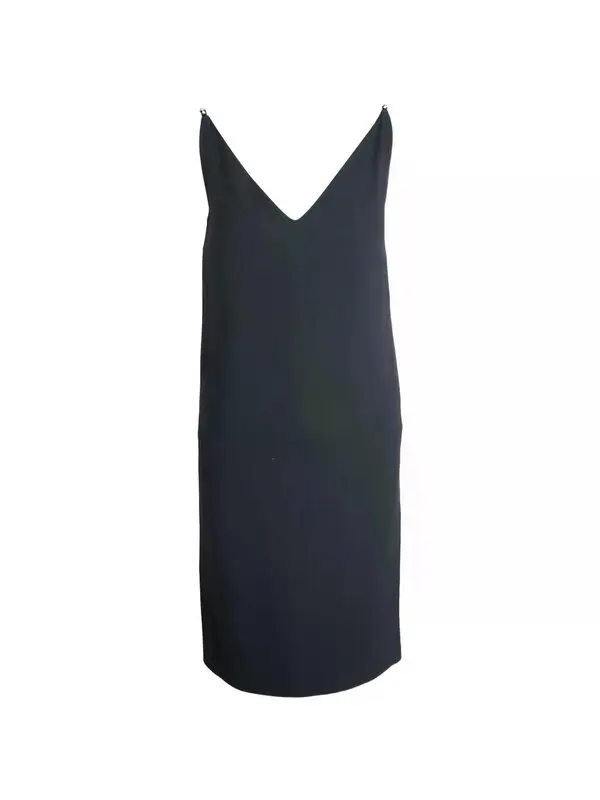 MAISON MARGIELA Sleeveless V-neck Embellished Dress - Black