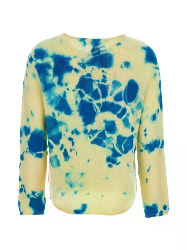 SUZUSAN Tie-dye Crew Neck Sweater - Neutrals