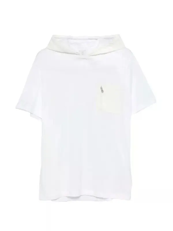 Eleventy Hooded T-shirt With Pocket