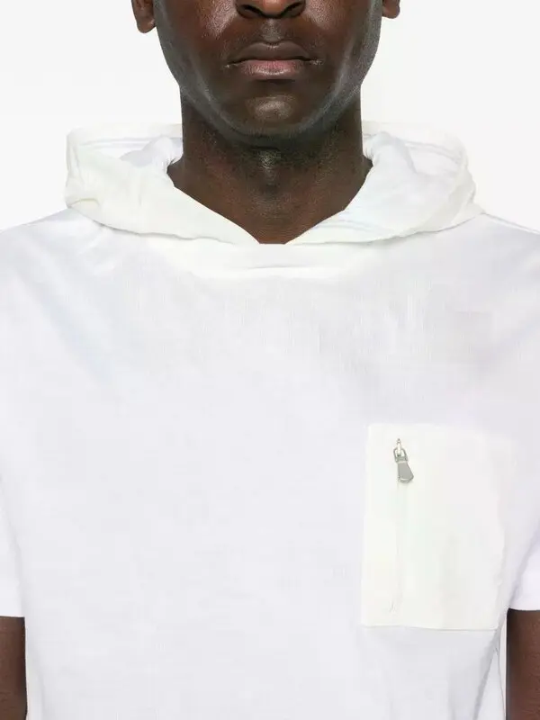 Eleventy Hooded T-shirt With Pocket