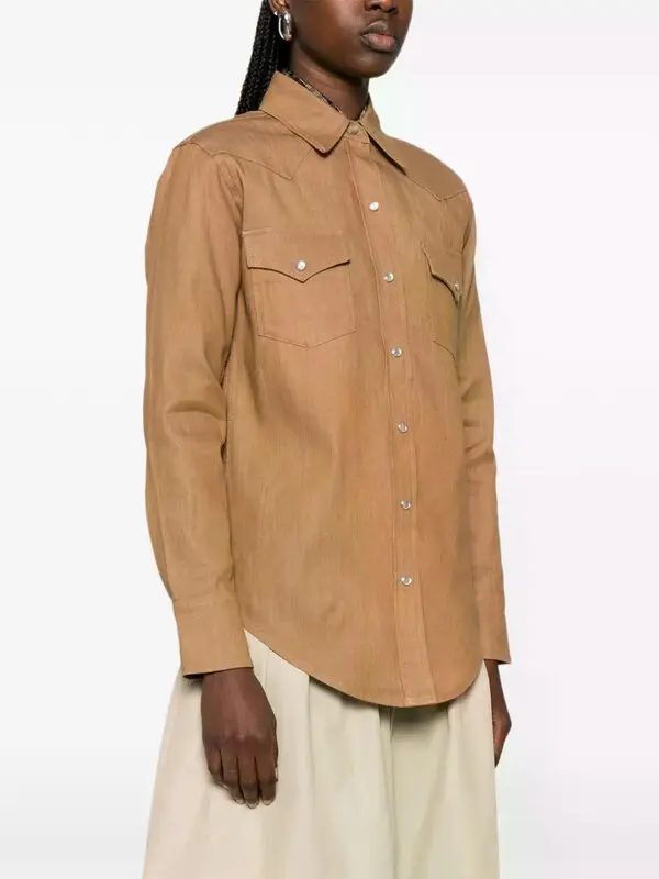 A.p.c. Buttoned Shirt With Chest Pockets