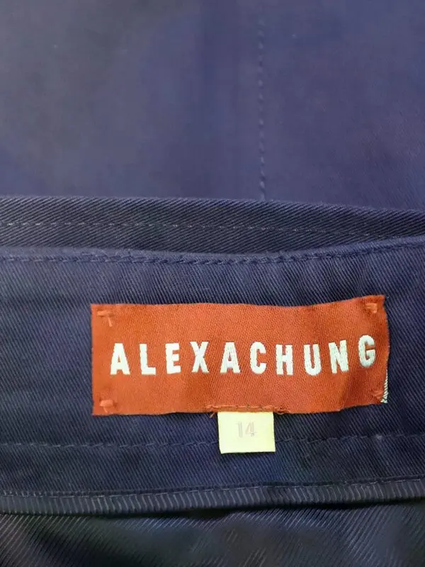 Alexa Chung Belted Patch Pocket A-line Mini Skirt