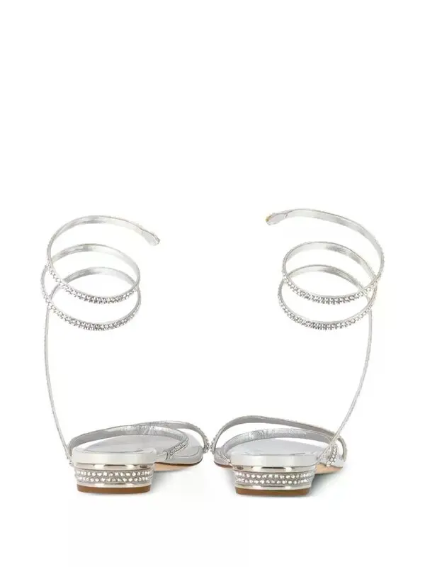 Rene Caovilla Cleo Spiral Leather Sandals