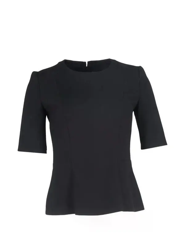 BOSS Peplum Short-sleeve Top - Black