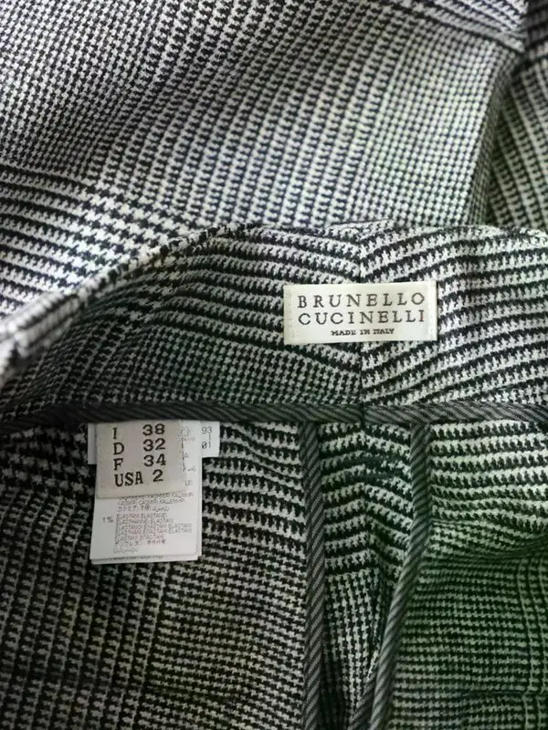 Brunello Cucinelli Prince Of Wales Check Virgin Wool Trousers