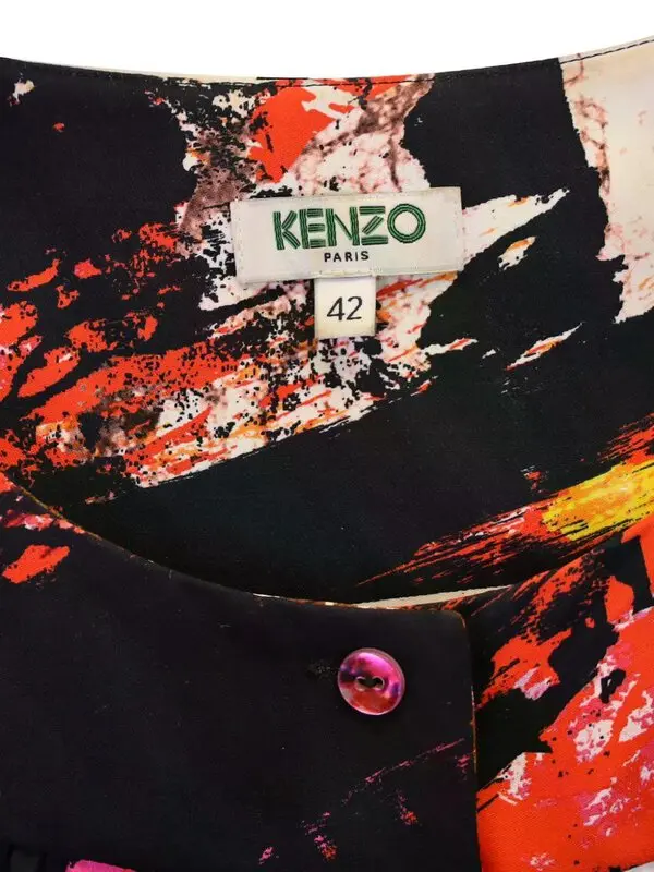 Kenzo Abstract Print Crewneck Blouse