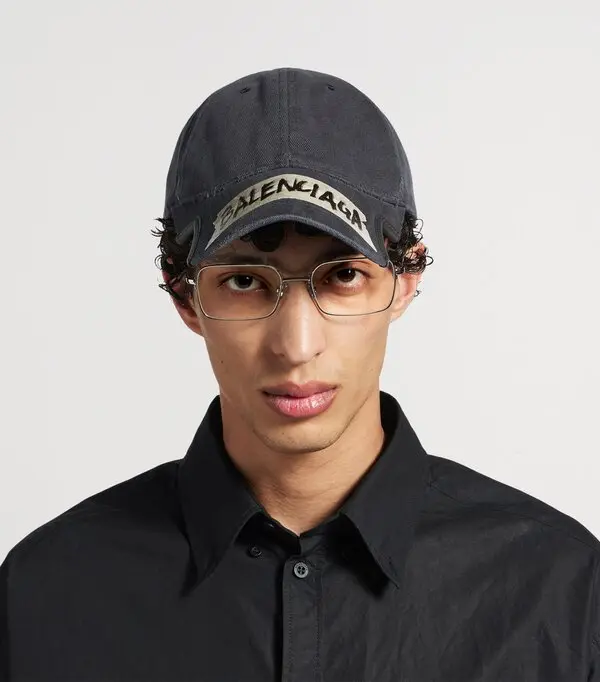 Balenciaga Cotton Masking Tape Logo Cap
