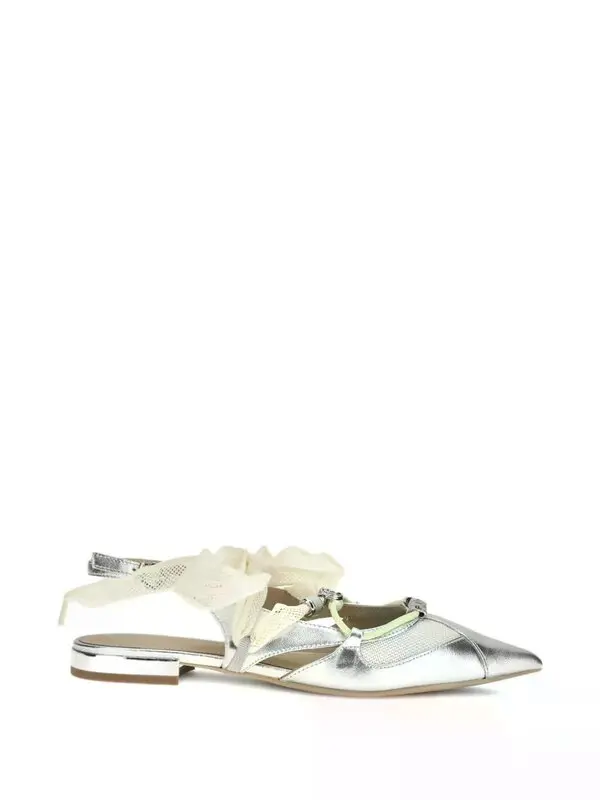 Pinko Pointed Toe Lace-up Slingback Sandals