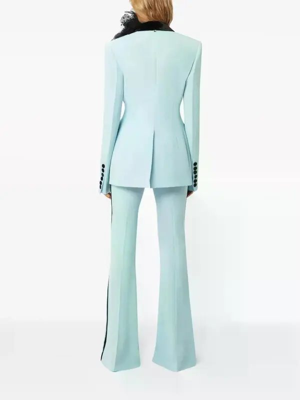 Nina Ricci Flared Trousers With Velvet Trim