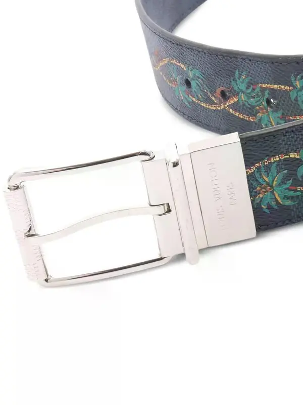 LOUIS VUITTON Damier Cobalt Jungle Belt