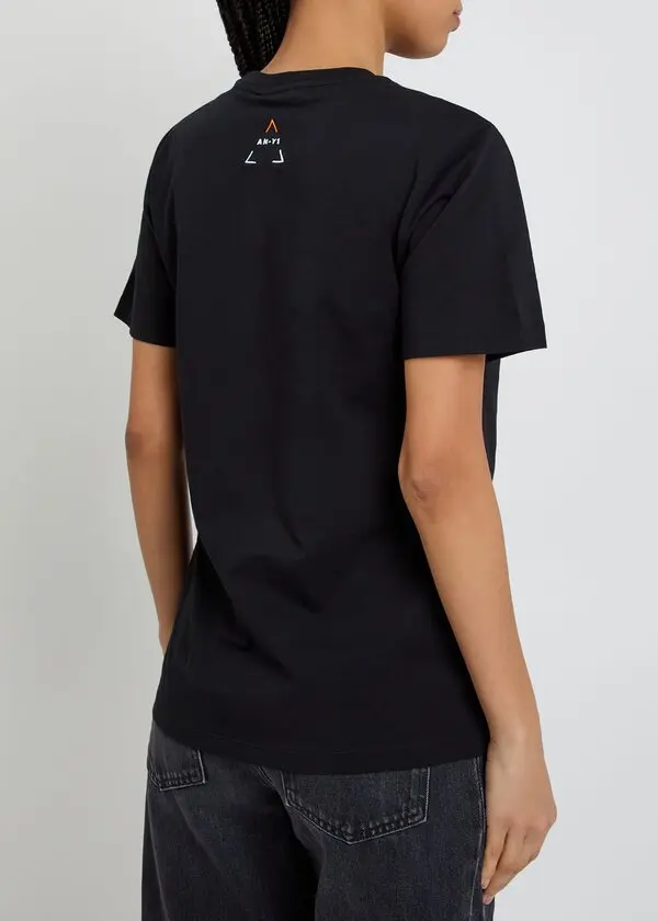 AN-Y1 Logo-embroidered Cotton T-shirt