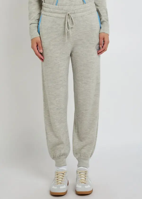 AN-Y1 Fine-knit Cashmere 'gulf' Sweatpants