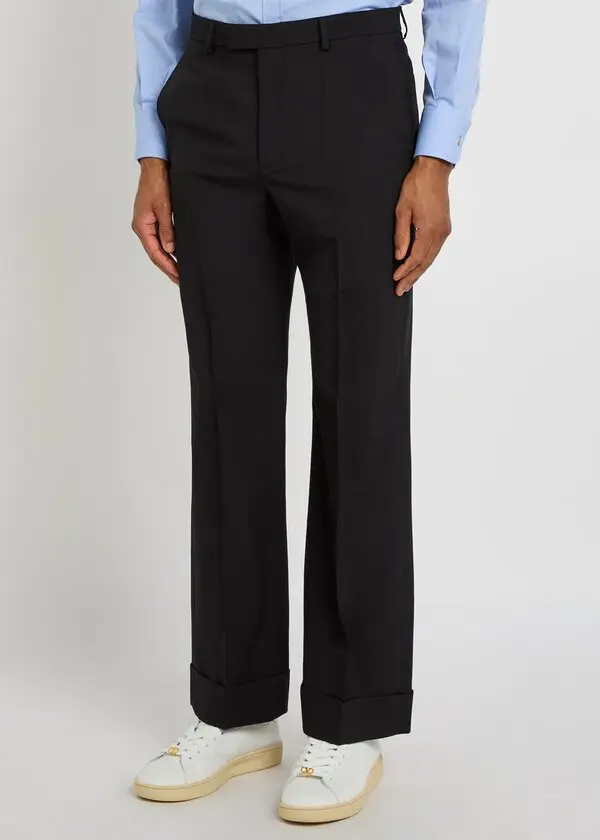 Valentino Garavani Straight-leg Wool Trousers