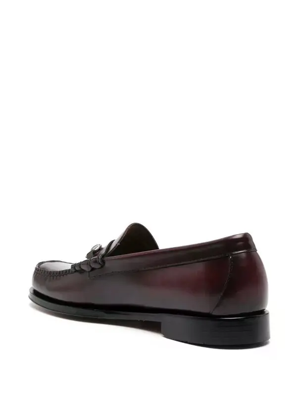 G.H.BASS Weejuns Lincoln Horsebit Loafers - Red
