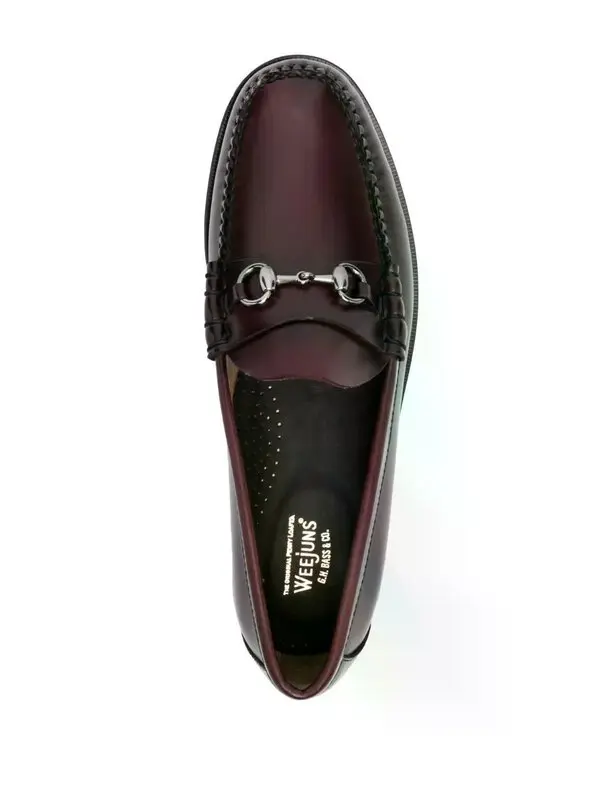 G.H.BASS Weejuns Lincoln Horsebit Loafers - Red