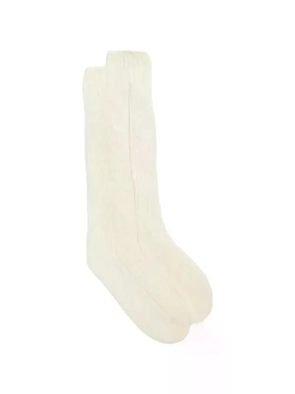 LA ROSE Knitted Knee-high Socks - Neutrals