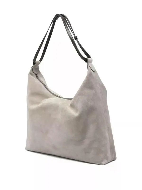 Brunello Cucinelli Suede Shoulder Bag - Grey